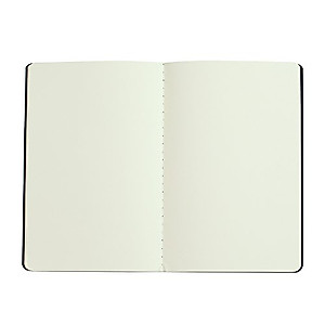 TWONE 6 Pack Notebooks Journal - 60 Blank Page/30 Sheets, Premium Thick Paper Soft Cover Journal for Travel, Office, Work, Office, Home, School, Business Writing, 5.5” x 8.25” (Black)