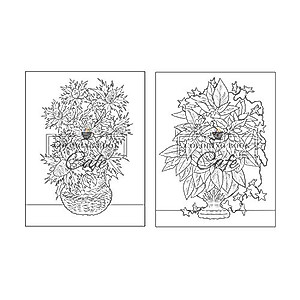 Winter Florals Coloring Book: An Adult Coloring Book Featuring Winter Floral Arrangements, Beautiful Holiday Bouquets and Exquisite Christmas Flowers