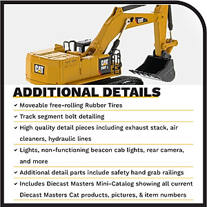 Diecast Masters 1:125 Caterpillar 390F L Hydraulic Excavator, Elite Series Cat Trucks & Construction Equipment | Scale Model Diecast Collectible | Diecast Masters Model 85537