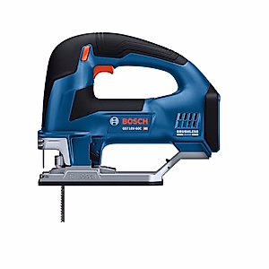 BOSCH GST18V-60CN 18V Brushless Connected Top-Handle Jig Saw, 3,800 SPM, LED Light, Tool-free Blade Change (Bare Tool)