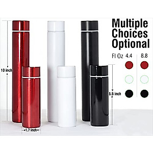 Dxobay Mini Water Bottles, Cute Kids Water Bottle, Insulated Stainless Steel Water Bottles, Thermos Water Bottle with Vacuum Sealing & Double Wall Design(4.4 Oz, White)