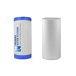 2 Pack: Whole House Filter Cartridges 4.5" x 10" | (1) Sediment & (1) GAC/KDF 85 Well Water Filters: Reduces Iron/Sulfur/Rotten Egg Smell - Compatible with 10" Big Blue Housing