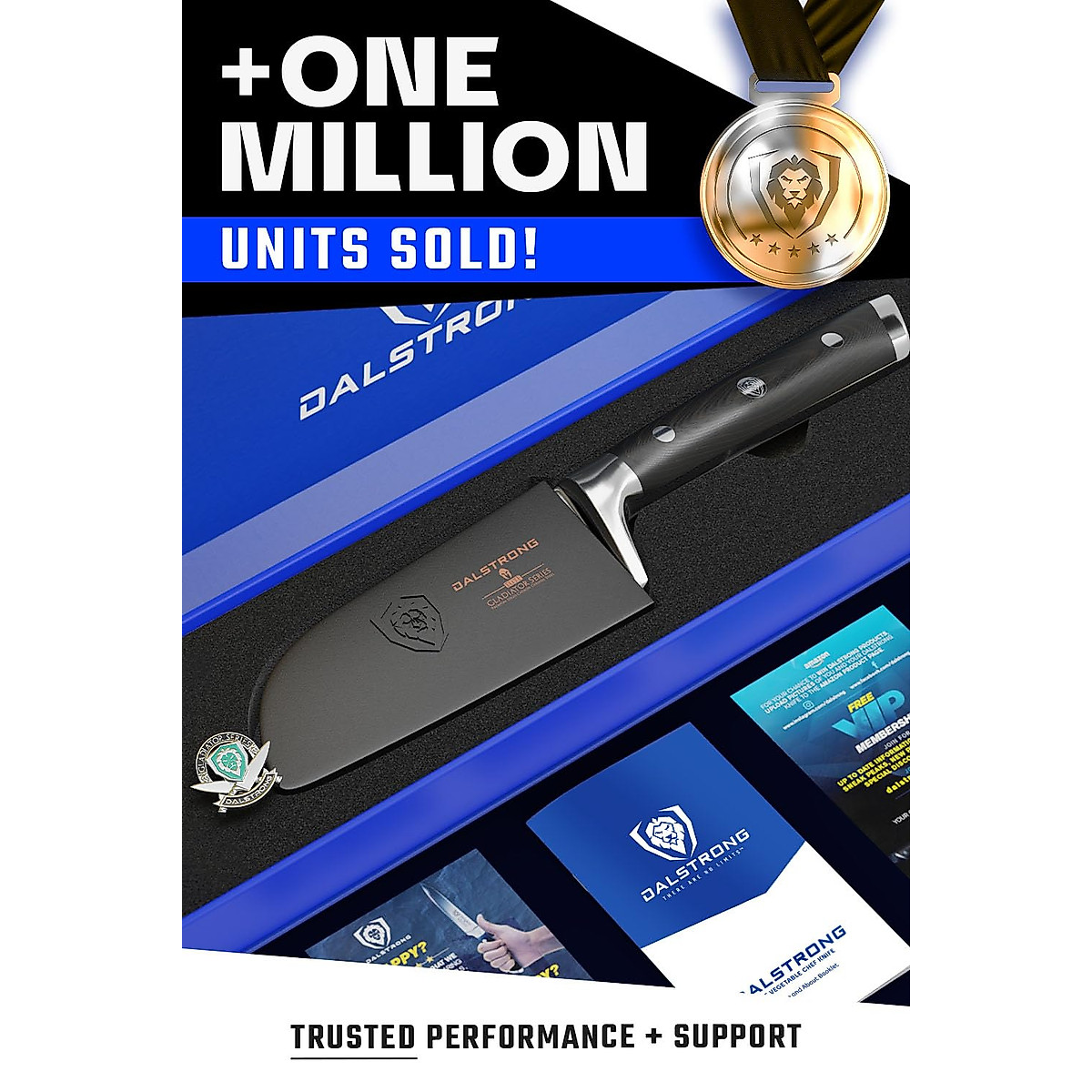 Dalstrong Santoku Knife - 5 inch - Gladiator Series Elite - Forged German High Carbon Steel - Black G10 Handle Kitchen Knife - Asian Vegetable Cooking Knife - Sheath Included - NSF Certified