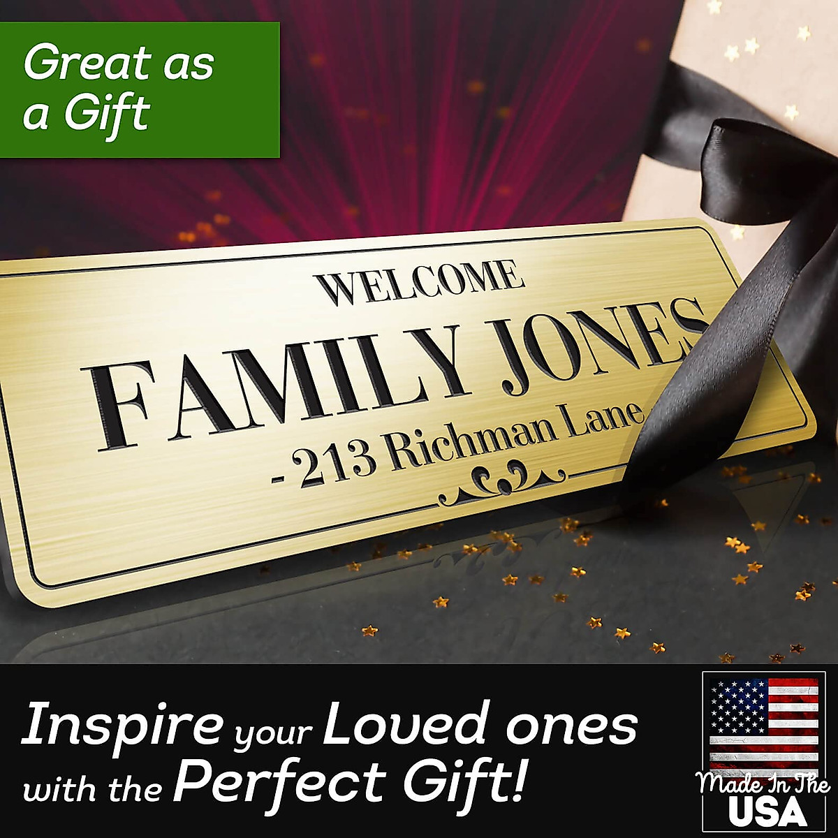 Name Plates for Doors, Custom Office Door Signs, Personalized Wall Plaques - 2.5x8 Inch, 18 Colors, (Prestige) Made in USA By My Sign Center