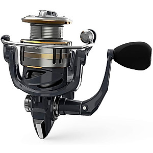 Cadence Lux Spinning Fishing Reels - Ultra Smooth Powerful Spinning Reel with 9+1 Shielded BB, Carbon Fiber Frame, 36LBs Max Drag, 5.2:1-6.2:1 High Speed Gear Ratio & Braid-Ready Spool (3000)