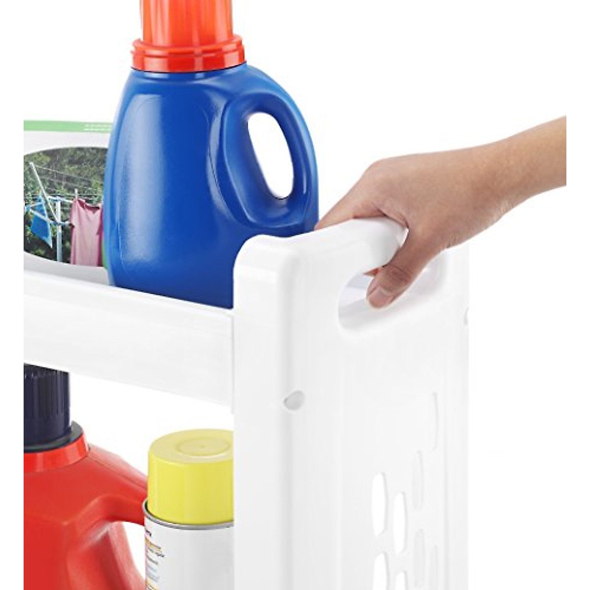 Whitmor 3 Tier Rolling Laundry Cart