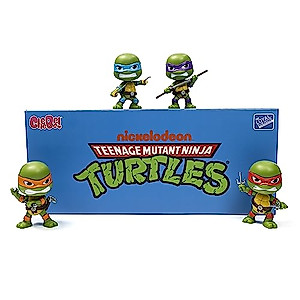 The Loyal Subjects Teenage Mutant Ninja Turtles Limited Edition SDCC 2023 3-inch CheeBee '80's Cartoon' Turtles 4-Pack