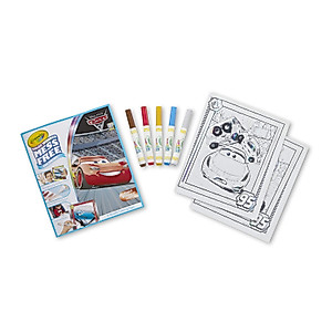 Crayola Color Wonder Cars 3, Mess Free Coloring, 12 Pages, 75-2450