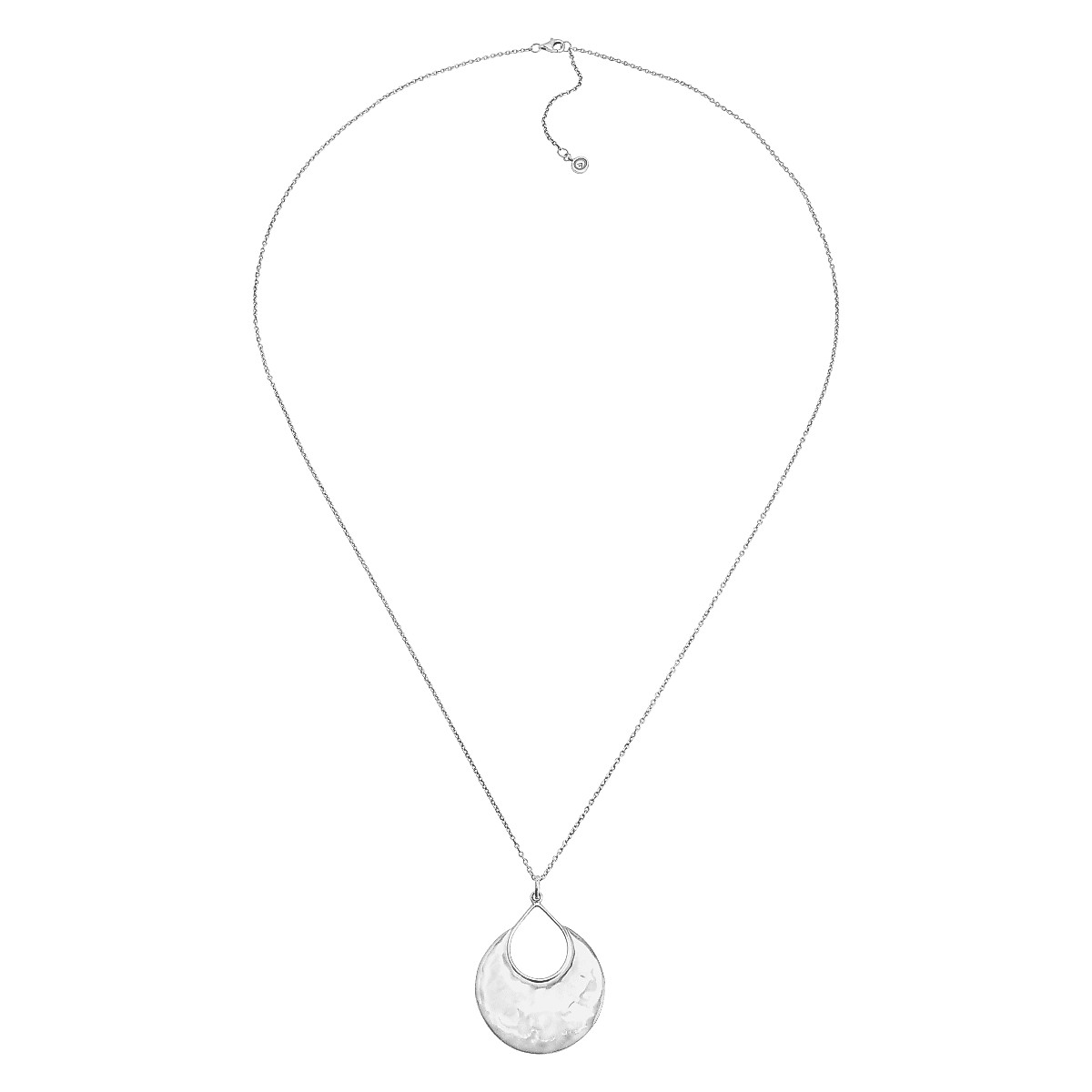 Silpada 'Crescent Drop' Pendant Necklace in Sterling Silver, 28" + 2"