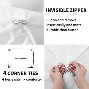 OmErsa Halloween Duvet Cover King Size Bedding Set 3 PCS, Gothic Comforter Cover & 2 Pillowcases Soft Microfiber Patterned Bedroom Decorations for Adults Teens