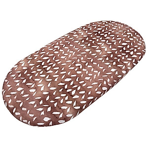 Baby Bassinet Sheet Set for Boy and Girl, 2 Pack Stretchy Soft and Breathable Baby Bassinet Fitted Sheets, Universal Fitted for Oval, Hourglass & Rectangle Bassinet Mattress