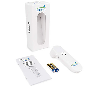 Innovo Medical iF100A Non-Contact Digital Forehead Thermometer, Fever Alert, Termometro (White)