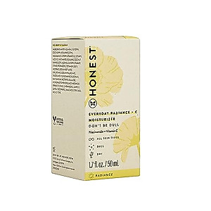 Honest Beauty Everyday Radiance Vitamin C Moisturizer | Improves Skin Tone | Vitamin C, Niacinamide, Pearl | EWG Verified, Vegan + Cruelty Free | 1.7 fl oz