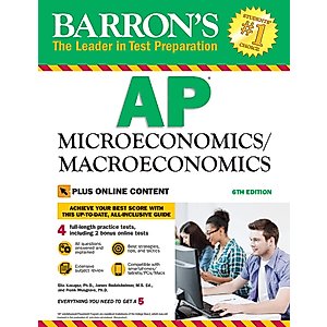 AP Microeconomics/Macroeconomics with Online Tests (Barron's Test Prep)