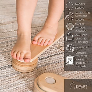 Wooden Balance Beam stepping stones outdoor kids balance board indoor toddler montessori coordination toys gross motor equipment for Kids Furniture gymnastics balance game (15 Balance beam, Wood)