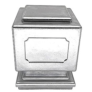 EKSED Fence Post Cap, Acorn Top Fence Finials, Aluminum Railing Cover for Villa Stair, Mailbox, Deck, Dock, Piling Caps, 4Pcs,160x160mm