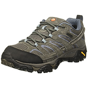 Merrell Women's Moab 2 Waterproof Hiking Shoe, Granite, 9 M US