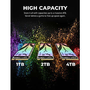 SABRENT Rocket 4 Plus-G 1TB Advanced Gaming M.2 PCIe NVMe SSD, up to 7GBps (SB-RKTG-1TB)