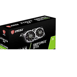 MSI Gaming GeForce GTX 1650 128-Bit HDMI/DP/DVI 4GB GDRR6 HDCP Support DirectX 12 VR Ready OC Graphics Card (GTX 1650 D6 Ventus XS OCV1)