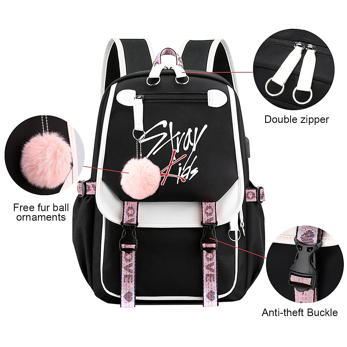 Casual Backpack Laptop Backpack, Women 15.6 Inches College Laptop Bag Travel Outdoor Daypack Bags Vintage Daypacks for Women 11.8 in * 8.26 in * 17.3 in (HFR07)