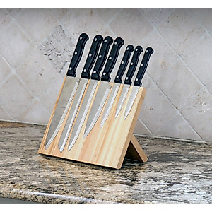Bamboo Magnetic KNIFEdock - The kitchen Magnetic KNIFEdock has revolutionized storing and displaying your knifes both elegantly, and safely. This KNIFEdock keeps your cutlery close at hand.