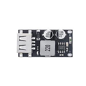 JESSINIE 4Pcs DC-DC Power Buck Voltage Converter 6V-32V to 5V QC2.0 QC3.0 Fast Charging Module MH-KC24 Voltage Power Converter Single USB Charging Voltage Converter Board