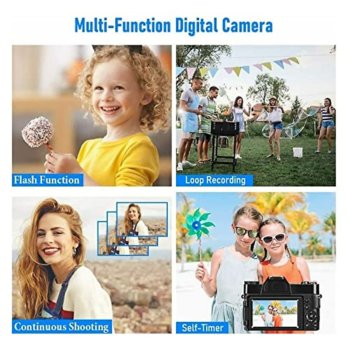 DYOSEN Digital Camera 48mp 4K Vlog Digital Camera, Suitable for, 30fps, Wi Fi, 16xzoom, Camera, Recording, Digital Camera Photography