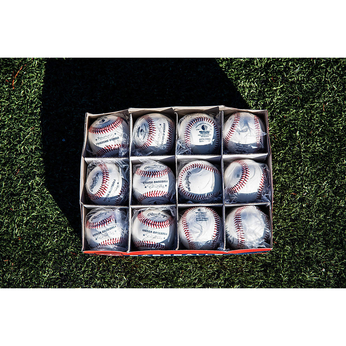 Rawlings | USSSA Baseballs | Tournament Grade | ROLBUSSSA | Youth/14U | 12 Count