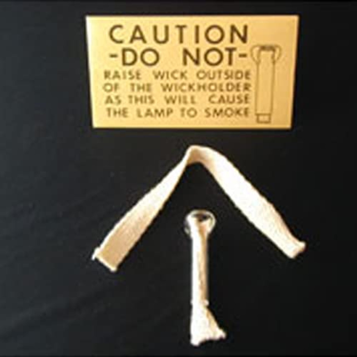 Wolfard Glassblowing Company Replacement Wickholder Packet & Wick for 15" Oil Lamp