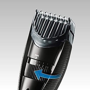 Panasonic ER-GB37 Wet & Dry Electric Beard Trimmer for Men with 20 Cutting Lengths, Standard UK 3pin Plug