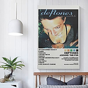 SIPMAN Deftones Around The Fur Canvas Print Home Decorations Posters for Room Aesthetic Wall Art Poster Unframe 12x18inch(30x45cm)