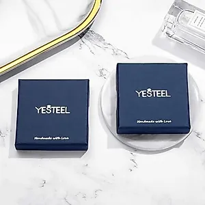 Yesteel Gold Paperclip Chain Necklaces for Women - 14K Gold Plated Paperclip Chain Necklace for Women Dainty Paper Clip Link Chain Necklaces Jewelry Gifts Necklaces for Women Trendy