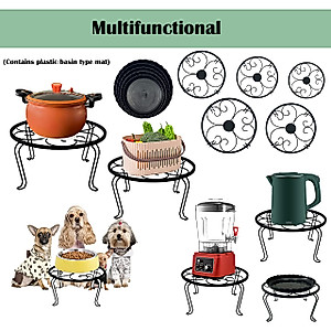 HAINARverS New Metal Plant Stands 5-Pack Black