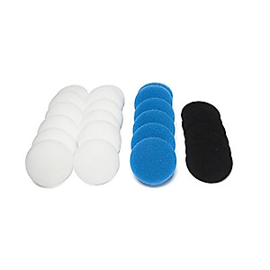 LTWHOME Value Pack of Carbon Filter, Coarse Filter and Fine Filter Pads Set Suitable for Eheim Classic 2213/250 2616131 (Pack of 24)