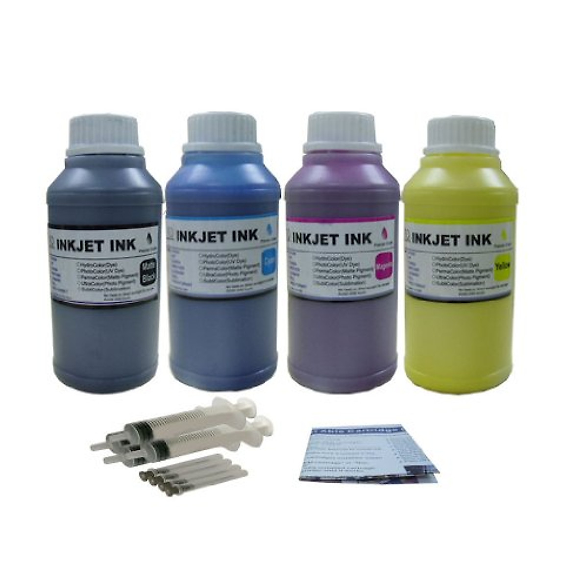 ND Brand 1000ml (4x250ml) Pigment Ink Refill Kit for HP 970 970XL 971 971XL Cartridge OfficeJet Pro X451 X476 X551 X576 Printers