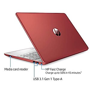 2021 Newest HP Laptop Computer, 15.6" HD Display,Intel Pentium Dual-core N5000 Upto 2.7 GHz, 4GB DDR4 RAM, 128GB SSD, HD Webcam, HDMI, Bluetooth, WiFi, Win10 S, 10+ Hours Battery, w/Hubxcel Cables