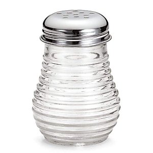 American METALCRAFT, Inc. BEE606 Shaker with Cheese Top, 2' Dia., 3-1/2' H, Stainless Steel, 1 Count (Pack of 1)