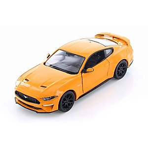 Motor Max 2018 Ford Mustang Gt 5.0 Blue with Black Wheels 1/24 Die-Cast Model Car 79352BL