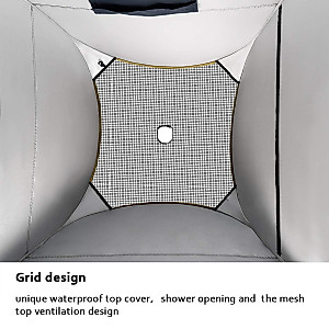 ROPODA Pop Up Tent 83inches x 48inches x 48inches, Upgrade Privacy Tent, Porta-Potty Tent Includes 1 Removable Bottom,8 Stakes,1Removable Rain Cover,1 Carrying Bag