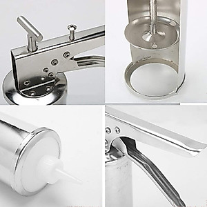 Professional Hamburger Sauce Gun, Heavy Condiment Mustard Vinegar Pump Dispenser with Squeeze Squirt Bottles, for Home Kitchen