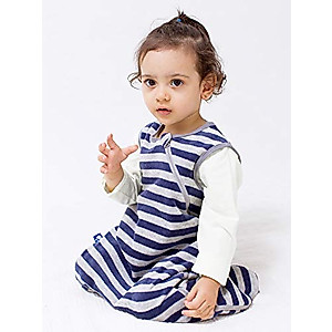 ililmmoe Baby Sleep Sack 3-6 Months Swaddles 0-36months Sleep Bag Sleeveless Warm Soft Wearable Blankets Tog1.5 Navy/L