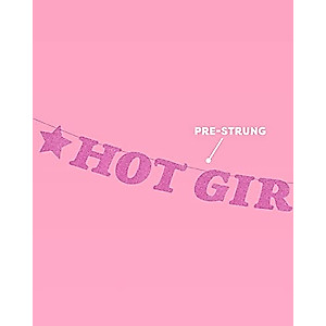 xo, Fetti Hot Girl Bday Glitter Banner - Purple, 5 Ft. | Birthday Party Decorations, Photo Backdrop, 21st, Finally 21, 30th Birthday Decor, Gag Gift, HBD