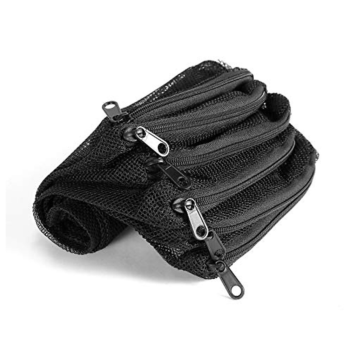 AQUANEAT Aquarium Filter Media Bags, Fish Tank Coarse/Fine Mesh Bags, 3”x8”/5.5”x8” with Plastic Zipper for Activated Carbon 10pcs (Fine, 5.5" x 8")