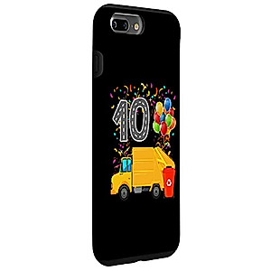 iPhone 7 Plus/8 Plus Happy 10 Birthday Rear Loader Garbage Truck Case