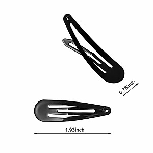 120 Pack Black Hair Clips | Non-Slip Snap Clips for Women & Girls | Durable Hairpins for Thick Hair, Updos, Braids & Buns | Secure Hold, Snag-Free Design