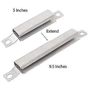 BBQ funland CT5592 (3-Pack) Universal Adjustable Stainless Steel Cross Over Tubes Replacement for Select Gas Grill Models by Kenmore, Charbroil and Others (Adjusts from 5 to 9.5 inch)