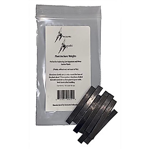 Plant Anchors/Weights Strips Lead Ribbon Live Plants Awesome Aquatic Weight Anchor Aquarium (10 Pack Strips)