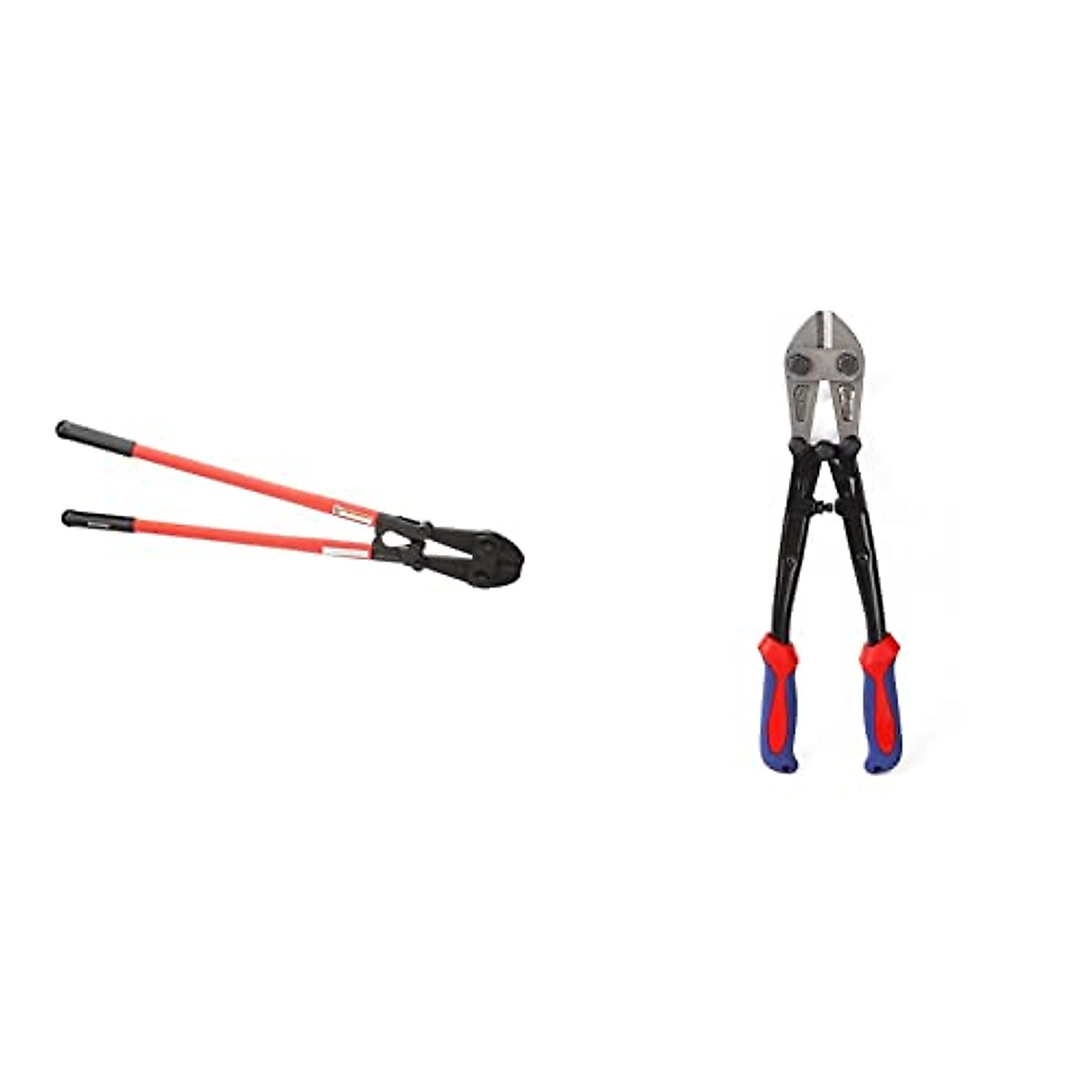 RIDGID 14228 Model S30 Heavy-Duty Bolt Cutter, 31”, Red & WORKPRO W017004A Bolt Cutter, Bi-Material Handle with Soft Rubber Grip, 14", Chrome Molybdenum Steel Blade