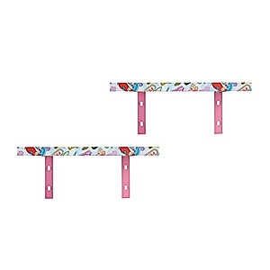 Disney Princess 1970s Style Small Floating Wall Mounted Shelves | Wood Shelf & Display Mount for Bedroom & Office Decor | 12x6 Wooden Shelving for Hanging Books & Toys in Kids Playroom & Nursery Walls