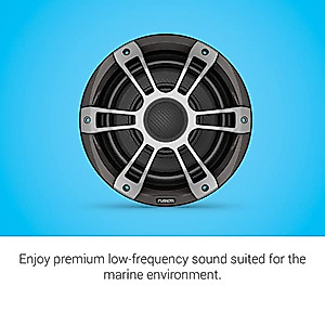 Garmin Fusion® Signature Series 3i Marine Subwoofers, 10" 600-watt Sports Gray Marine Subwoofer
